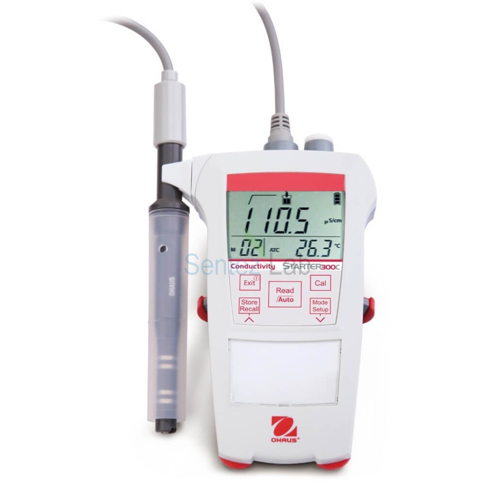 Ohaus ST 300 pH-G Portatif pH Metre 0.00...14.00 pH / -1999... 1999 Mv ...